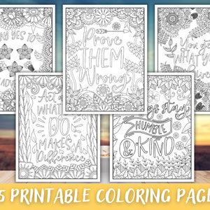 Therapy Coloring Book Anxiety, Adult Inspirational Coloring Pages ...
