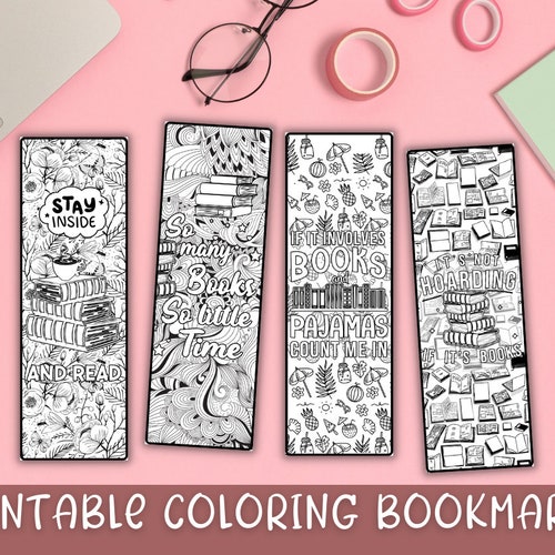 Book Lover Bookmarks Bibliophile Bookmarks 4 Printable - Etsy