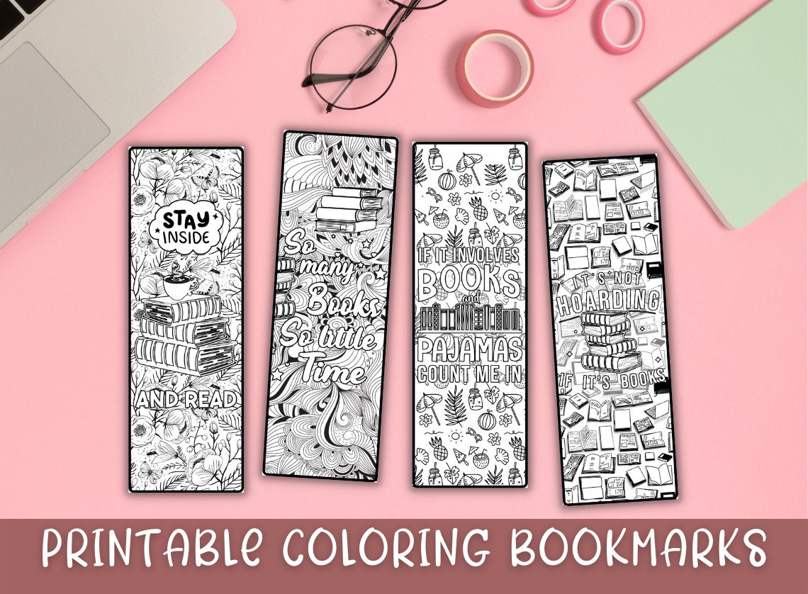 Book Lover Bookmarks Bibliophile Bookmarks 4 Printable - Etsy