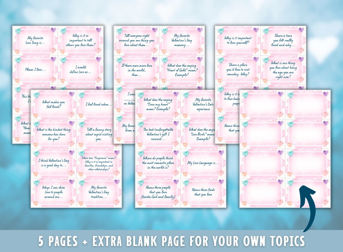Valentine's Day Conversation Starters - Family Dinner Conversation ...