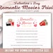 Valentine's Day Romantic Movie Trivia Game | Fun Valentine's Day ...