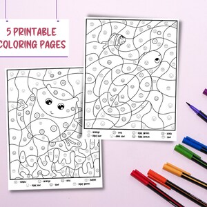 Color by Code Emotions, Printable, Color by Emotion Coloring Pages - Etsy