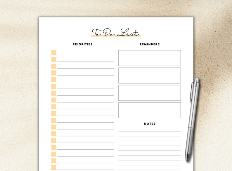 Minimalistic to Do List Printable Daily to Do List Task Checklist ...