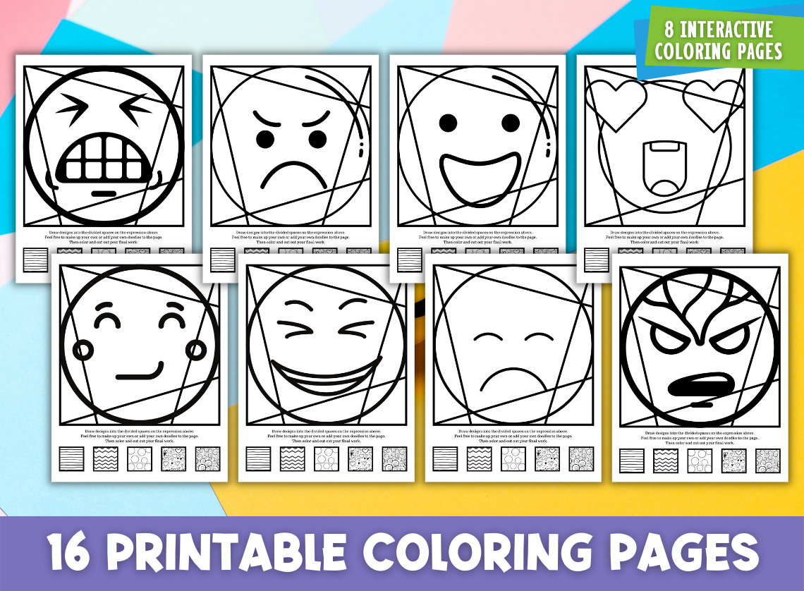 Emoji Coloring Pages | Fun Back to School or Anytime Activity ...
