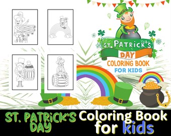 Printable Ireland St. Patrick's Day Coloring Pages Make a - Etsy