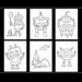 30 Robot Coloring Book Pages for Kids - Printable Digital Download PDF ...
