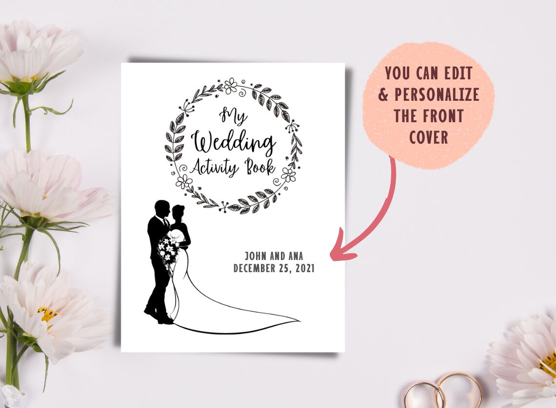 Wedding Activity Pack for Kids, Kids Wedding Activity Book Printable ...