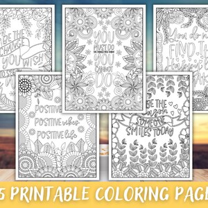 Therapy Coloring Book Anxiety, Adult Inspirational Coloring Pages ...