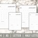 2022 Calendar Printable - Minimal Calendar - Year Planner - Year ...