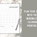 2022 Calendar Printable - Minimal Calendar - Year Planner - Year ...