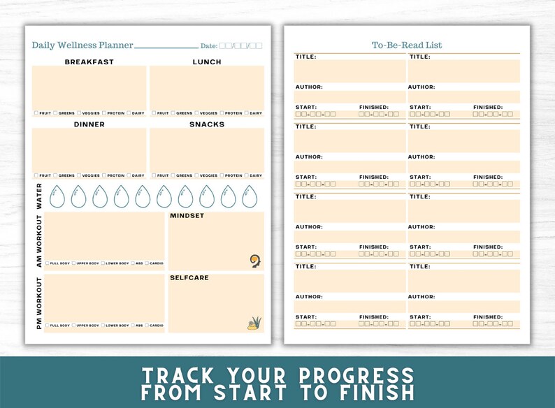 75 Hard Printable Tracker, 75 Hard Printable Planner, 75 Hard Challenge ...