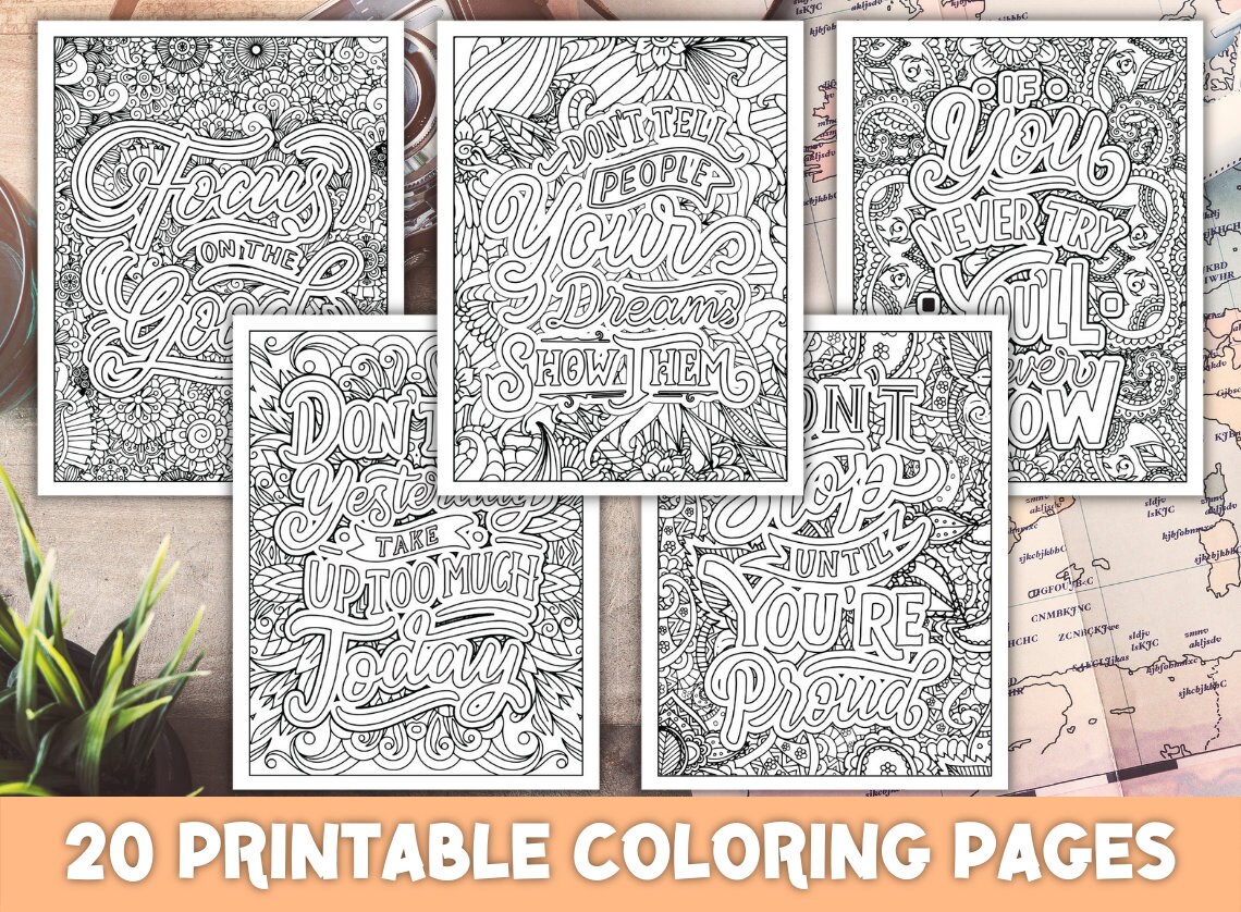 Growth Mindset Coloring Pages, 20 PRINTABLE Mindset Resources, Teacher ...