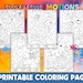 Color by Code Emotions, Printable, Color by Emotion Coloring Pages - Etsy