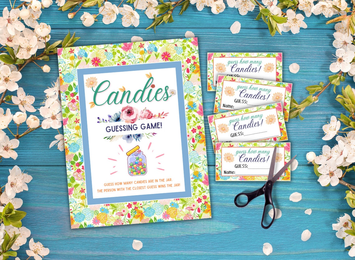 Spring Candy Guessing Game, Activity for Spring, March April May ...