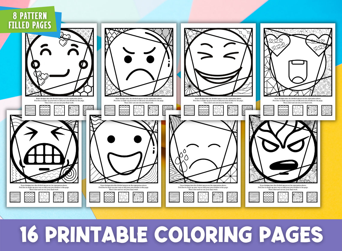 Emoji Coloring Pages | Fun Back to School or Anytime Activity ...