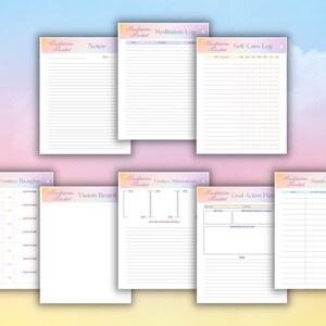 Manifestation Journal Intentions Planner Printable Law of Attraction ...