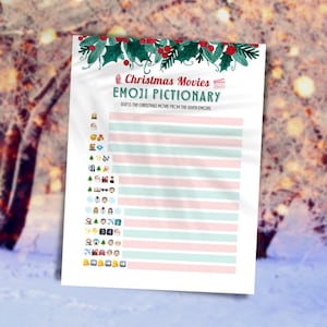 Christmas Emoji Pictionary Game, Christmas Activities for Adults & Kids ...