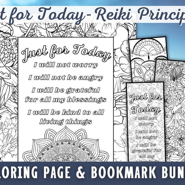 Just for Today Bookmark - Etsy