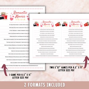 Valentine's Day Romantic Movie Trivia Game | Fun Valentine's Day ...