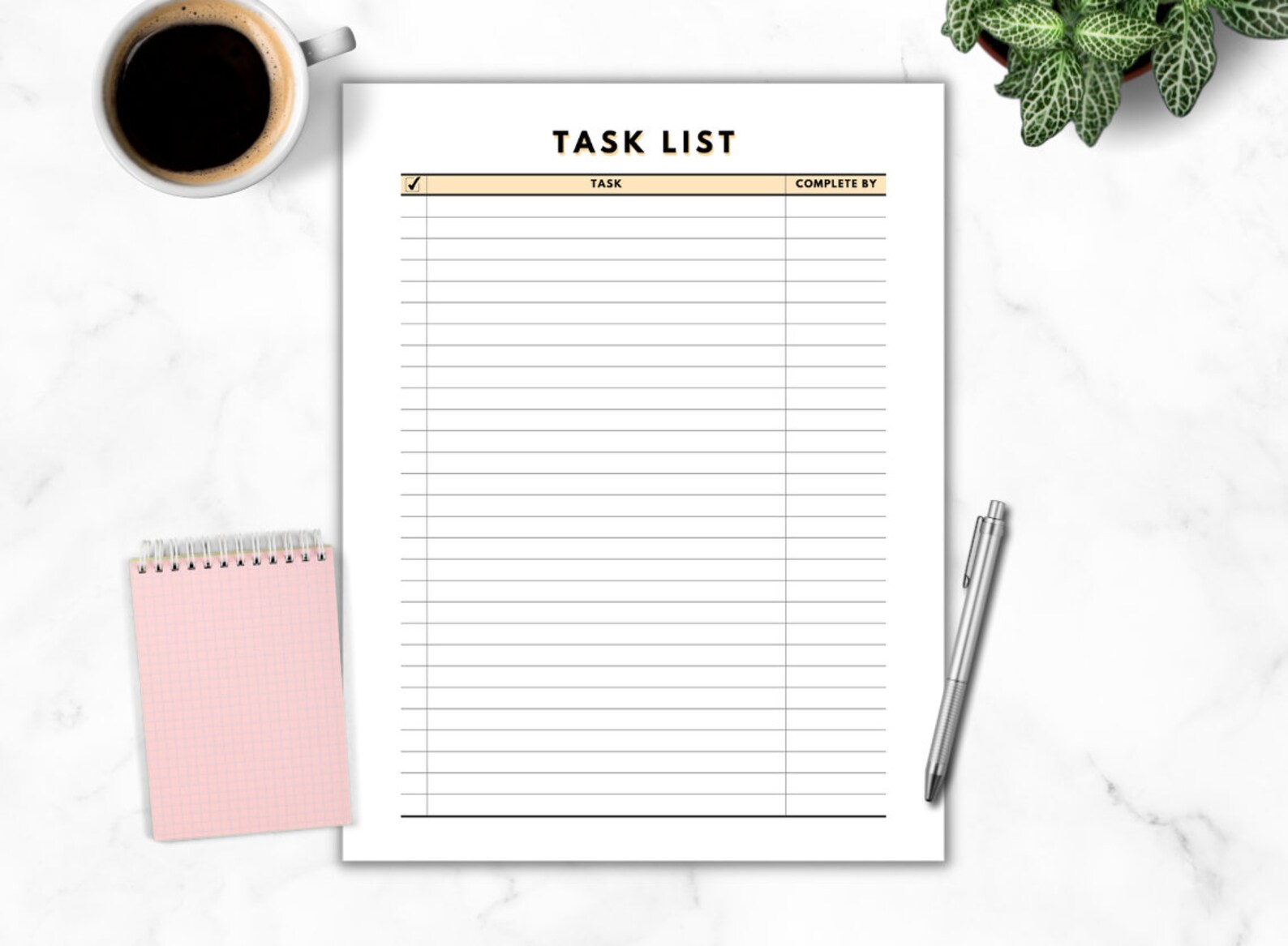 Task List Printable - Task Tracker - Task Checklist - Office ...