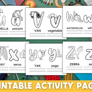 ABC Alphabet Coloring Pages, Distance Learning Letters, Preschool ...