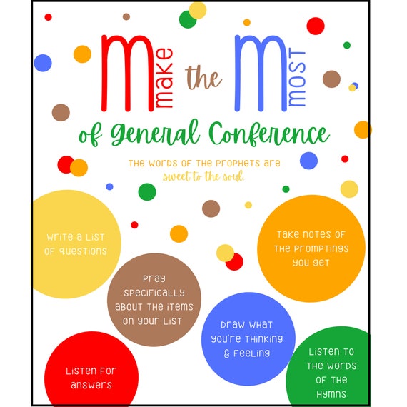 General Conference HANDOUT TAGS Gift Tags PRINTABLE - Etsy