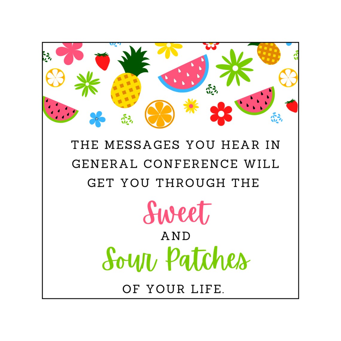 General Conference HANDOUT TAGS - Gift Tags - PRINTABLE - Instant ...