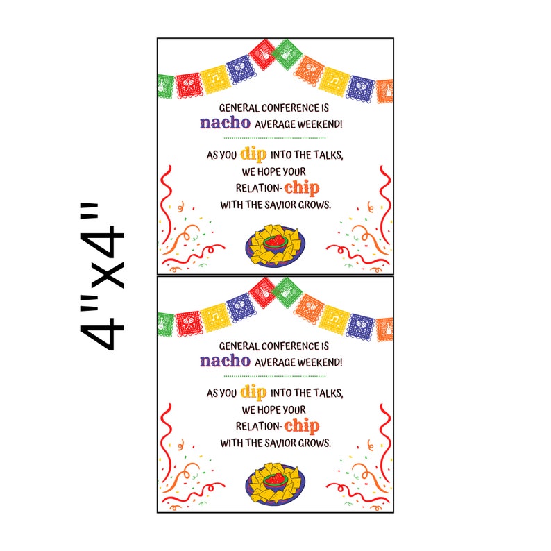 General Conference HANDOUT TAGS - Gift Tags - PRINTABLE - Instant ...