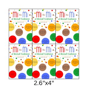 General Conference HANDOUT TAGS - Gift Tags - PRINTABLE - Instant ...