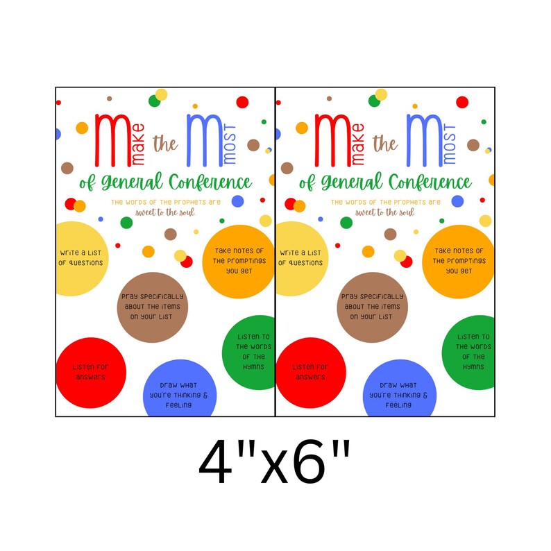 General Conference HANDOUT TAGS - Gift Tags - PRINTABLE - Instant ...