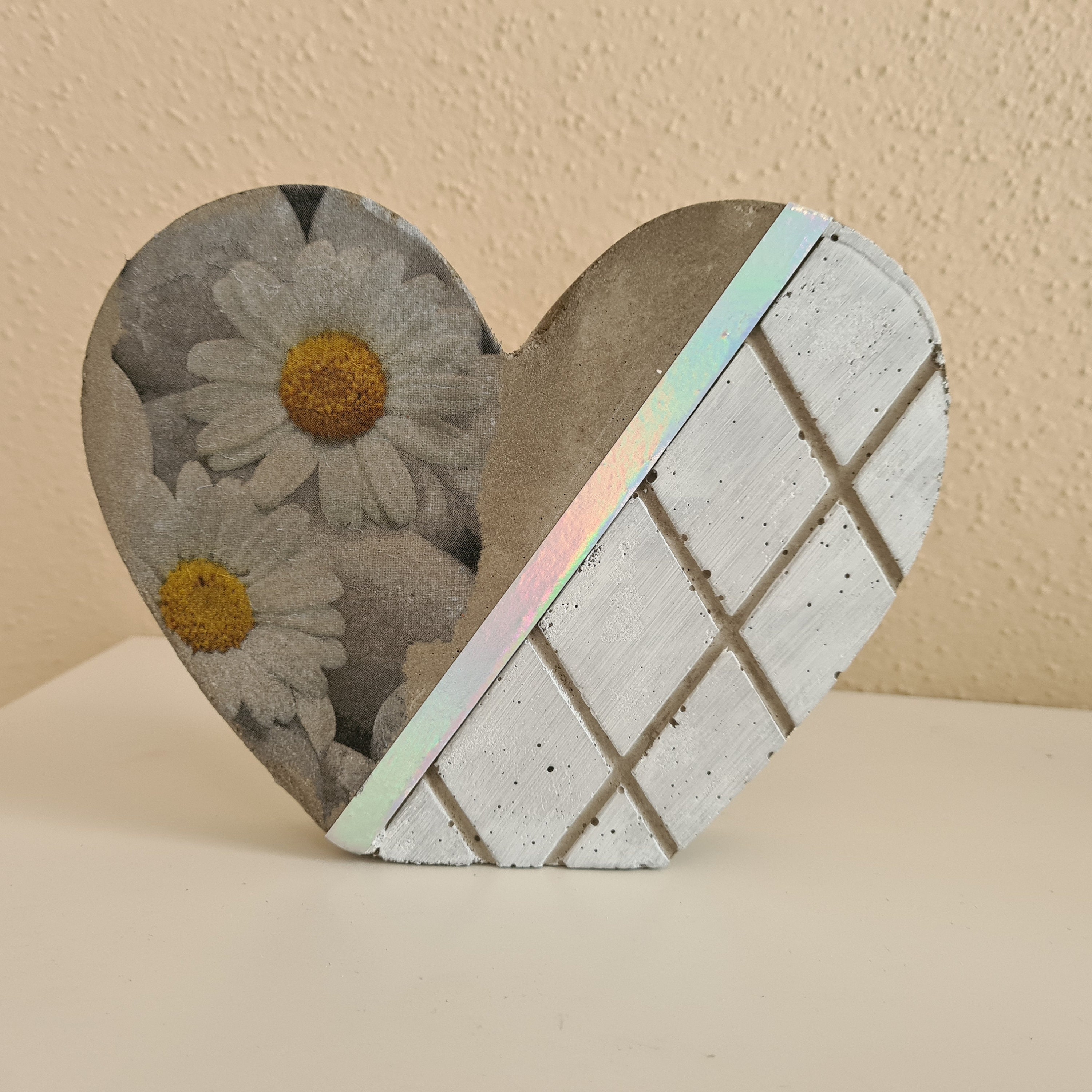 Great concrete heart concrete heart concrete decoration | Etsy