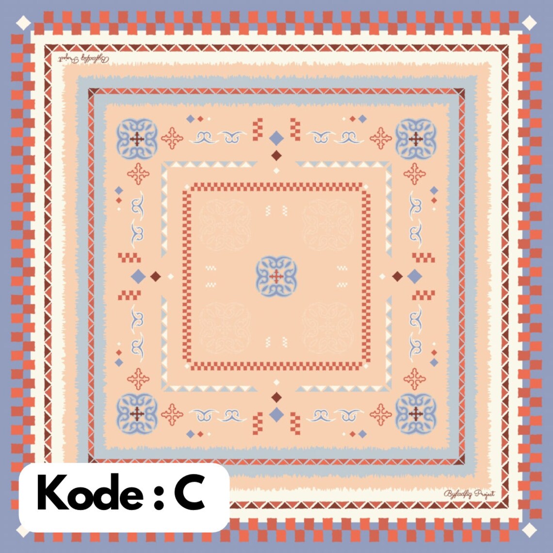 Hijab Pattern Pattern Scarf Gift for Women Gift for Her Shawl Elegant ...