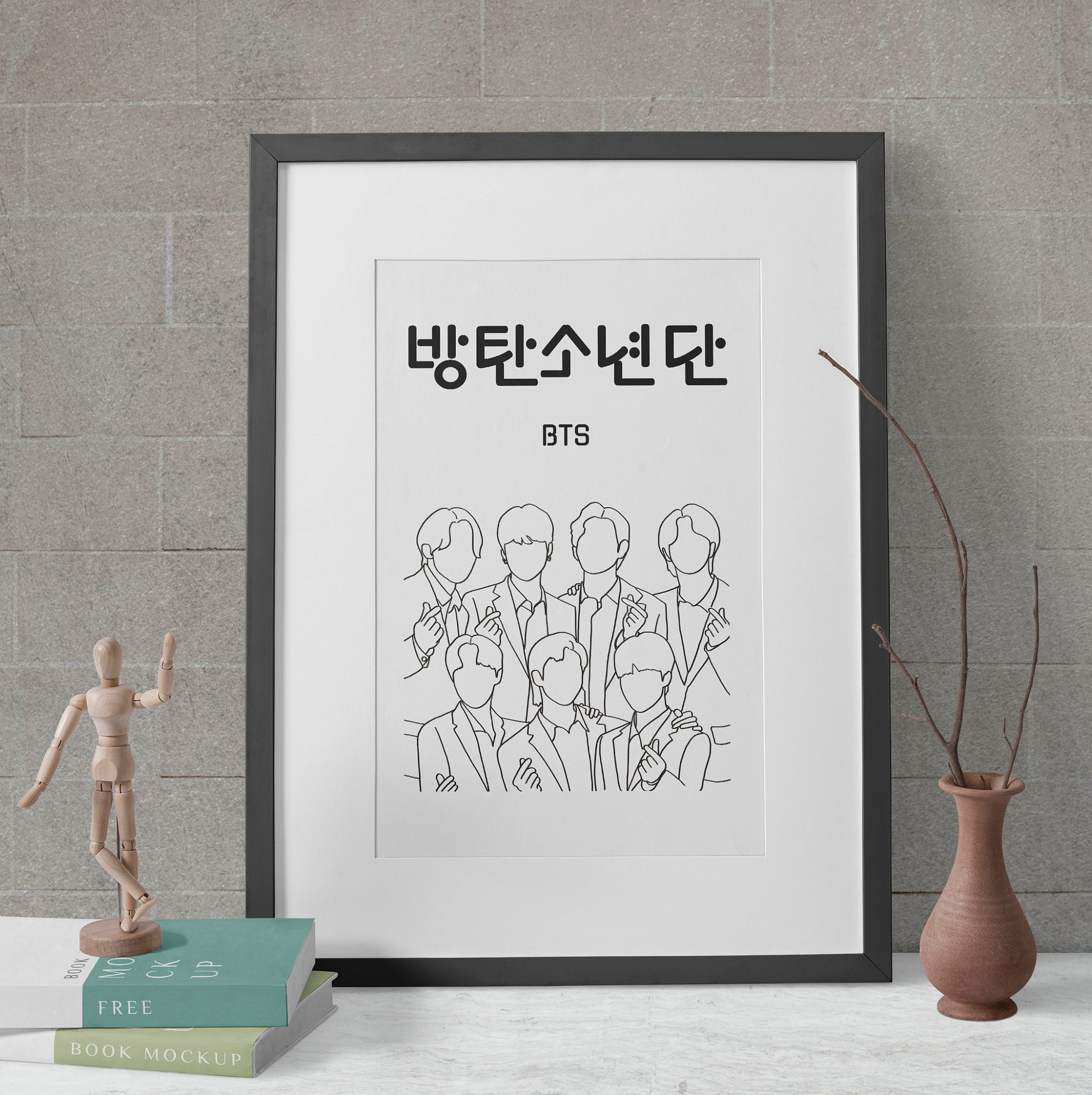 Printable BTS Poster BTS Wall decor BTS Group Poster | Etsy