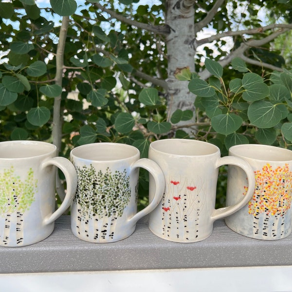 Aspen Tree Mug - Etsy