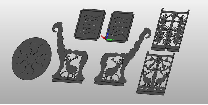 Table and Chair Dxf - Etsy