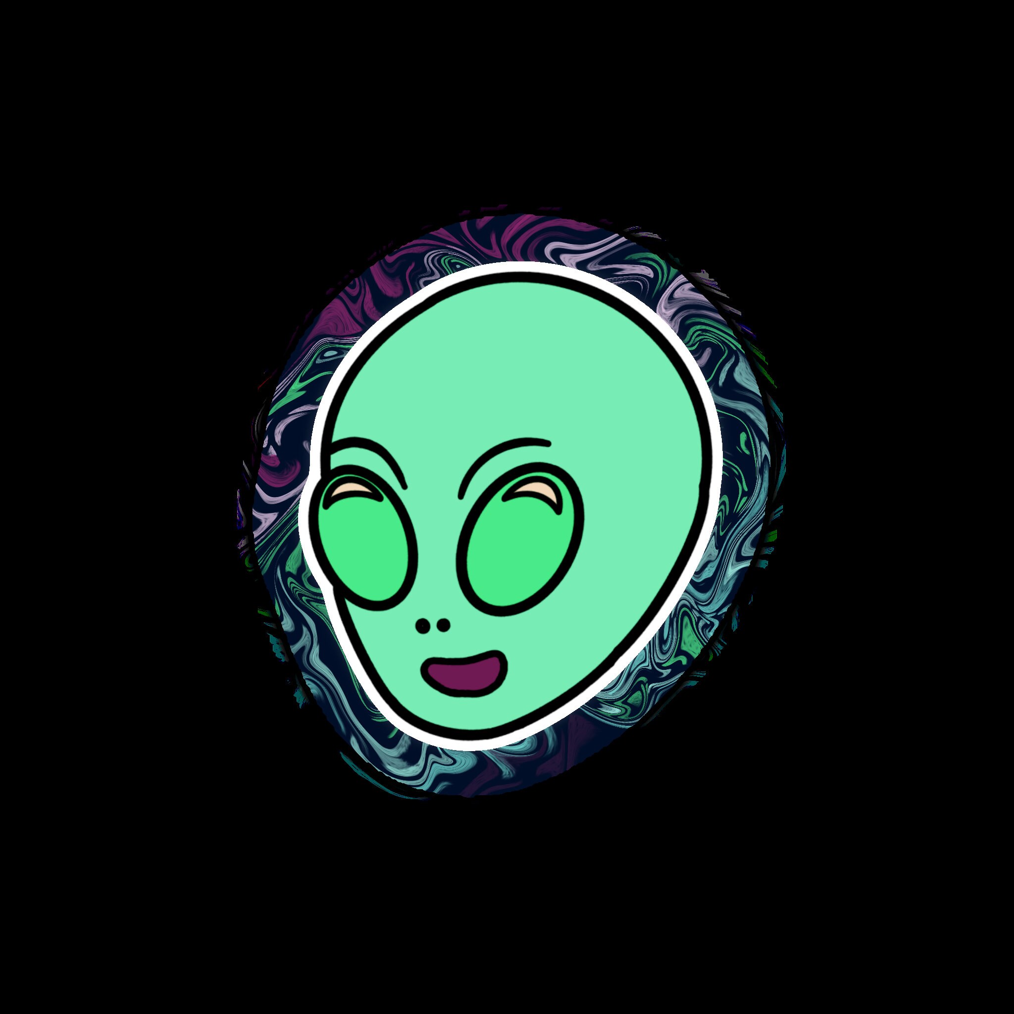 Alien UFO Sticker Pack Digital Download - Etsy
