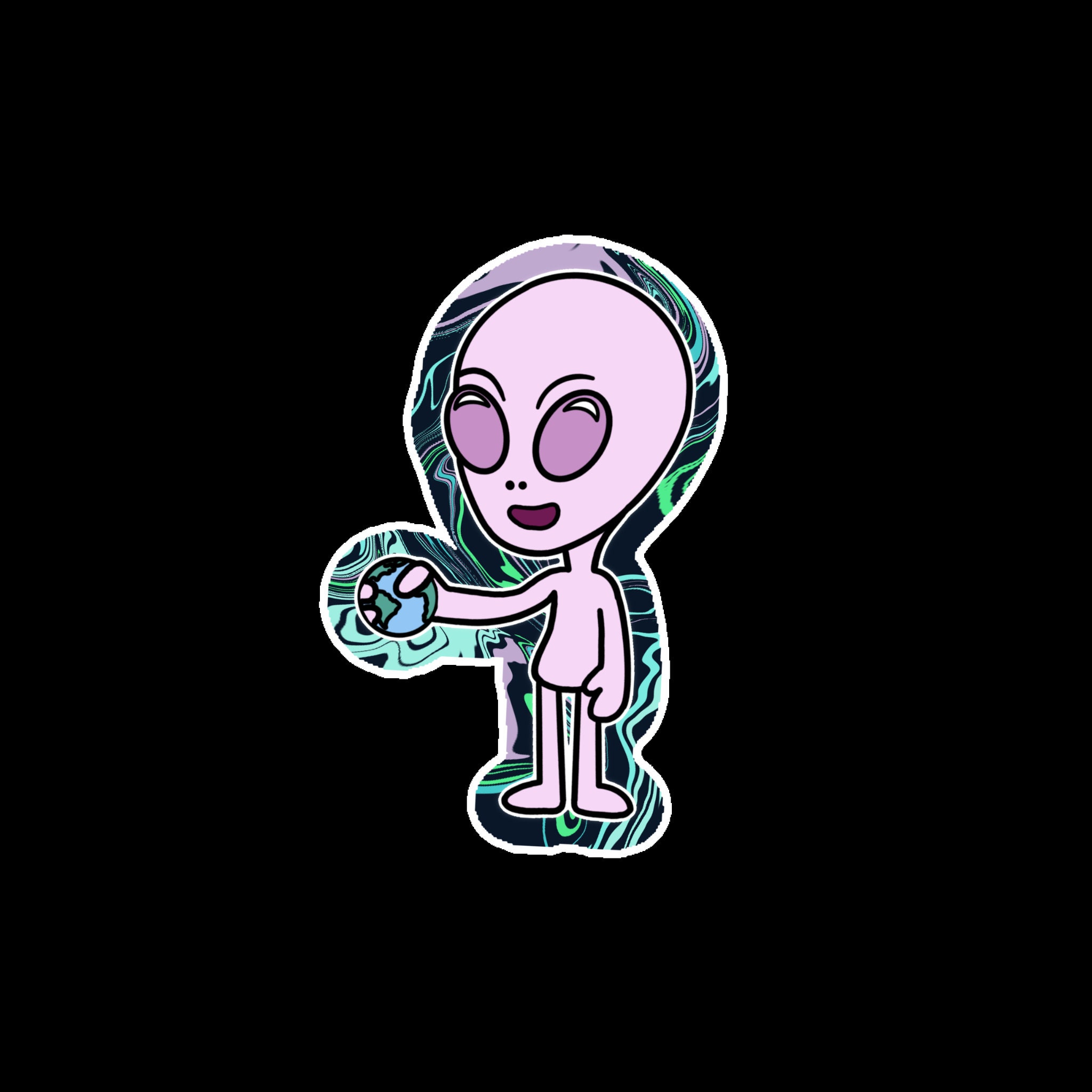 Alien UFO Sticker Pack Digital Download - Etsy