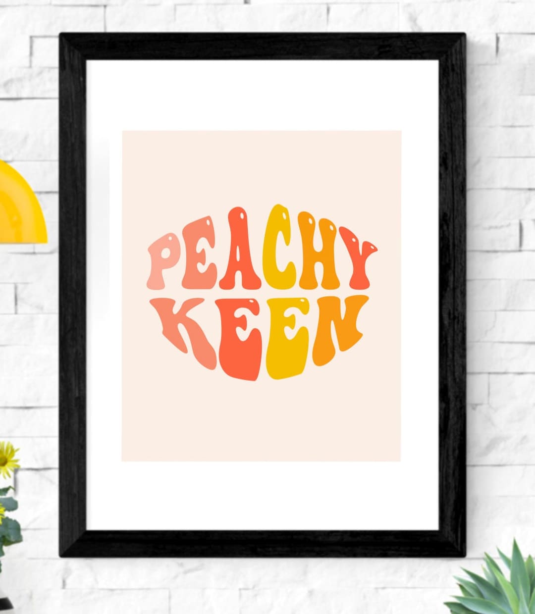 Peachy Keen Print 1 Digital Download/ Printable - Etsy