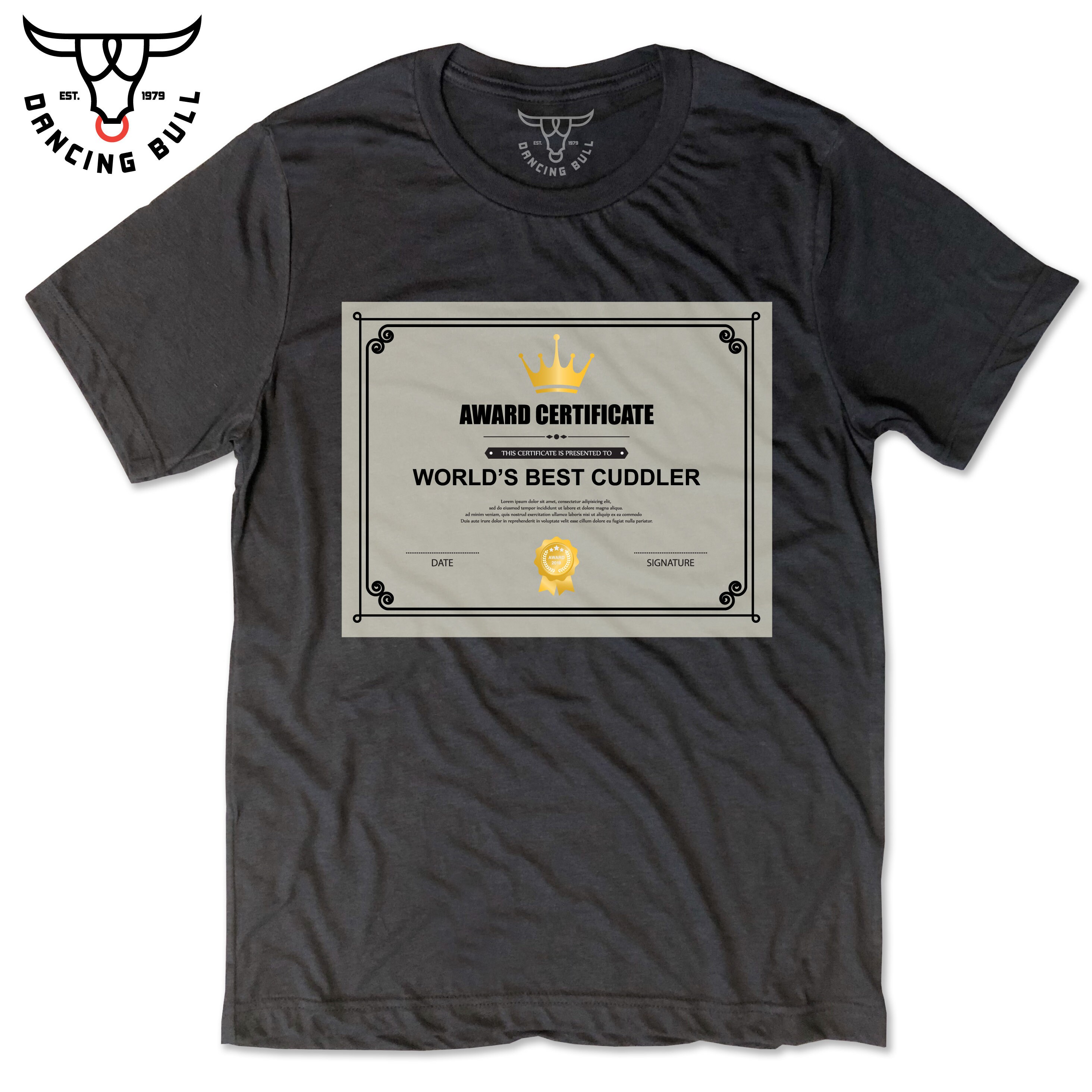 World's Best Cuddler Certificate ... Funny Men's - Etsy Österreich