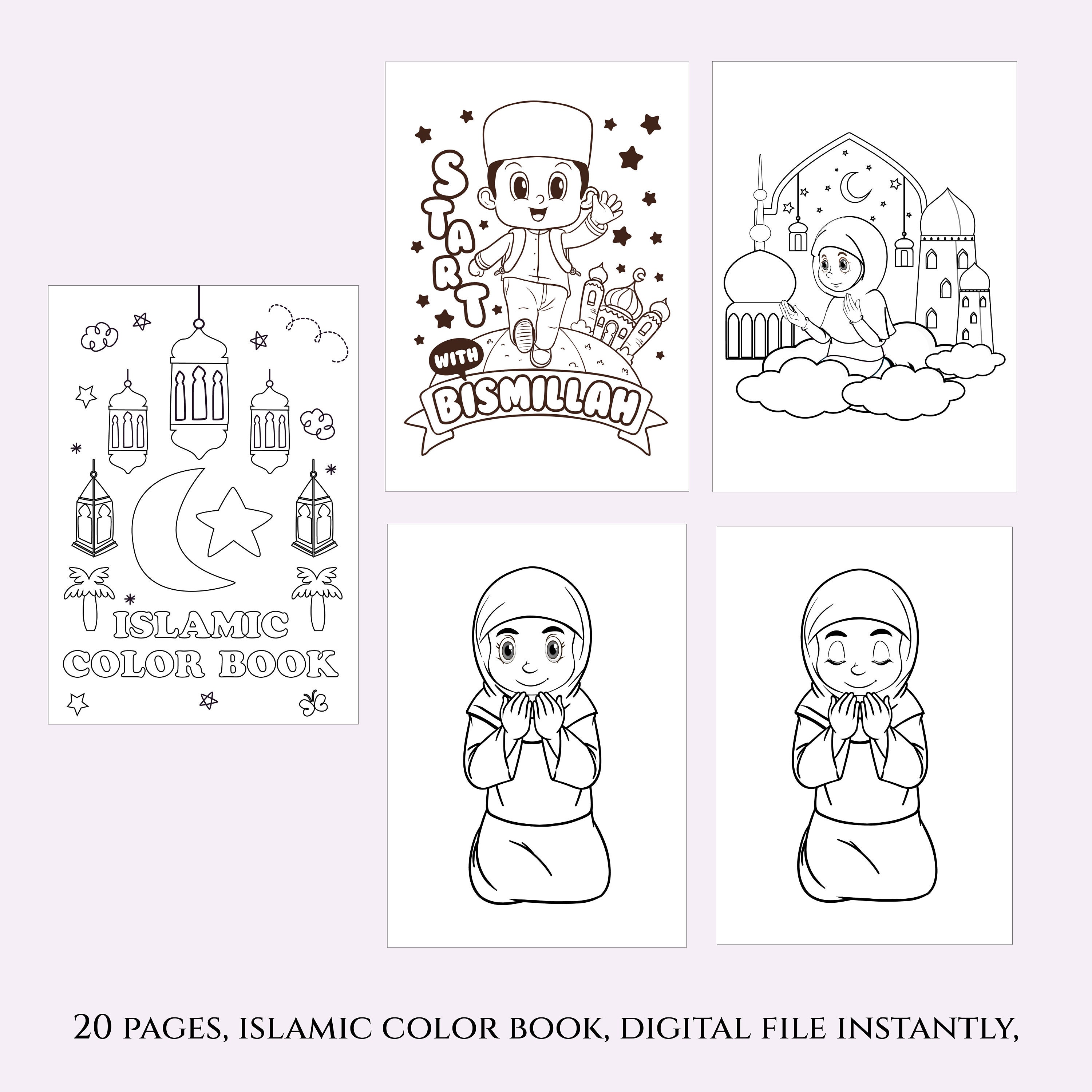 Islamic Colouring Pages, Ramadan Colouring Pages, Islamic Children ...