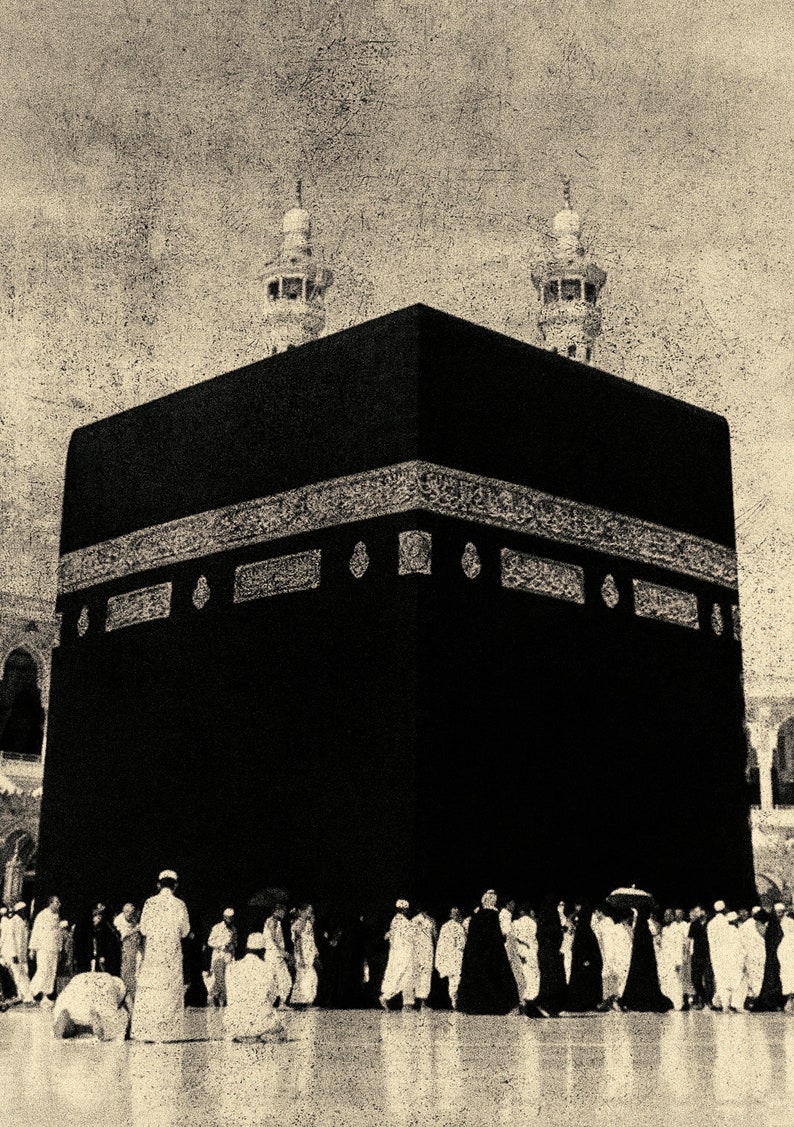 Kaaba Art, Mecca Wall Art, Digital Download, Islamic Wall Art, Arabic ...