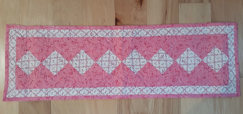 NEW Handmade Quilted Table Runner Longaberger Horizon of Hope Fabric ...