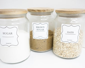 Complete Pantry Kitchen Labels Set of 180 Labels Organizing - Etsy