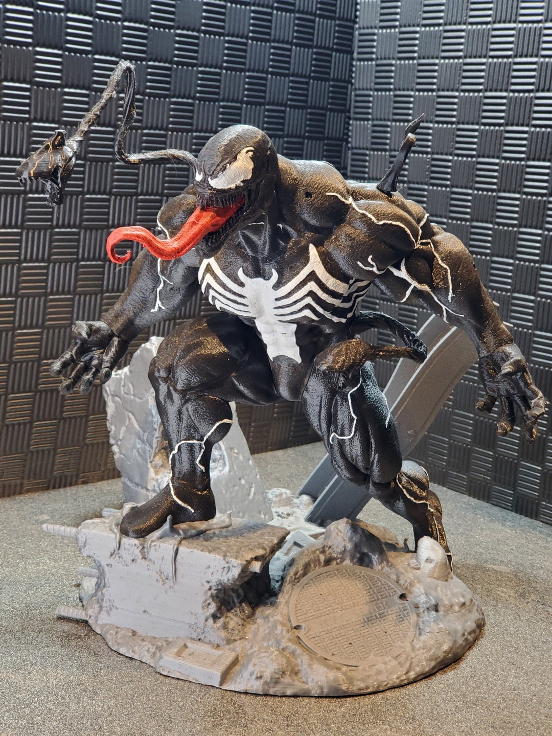 XXL Large 3D Printed 1/6 Scale Venom Statue Model Garage Kit - Etsy