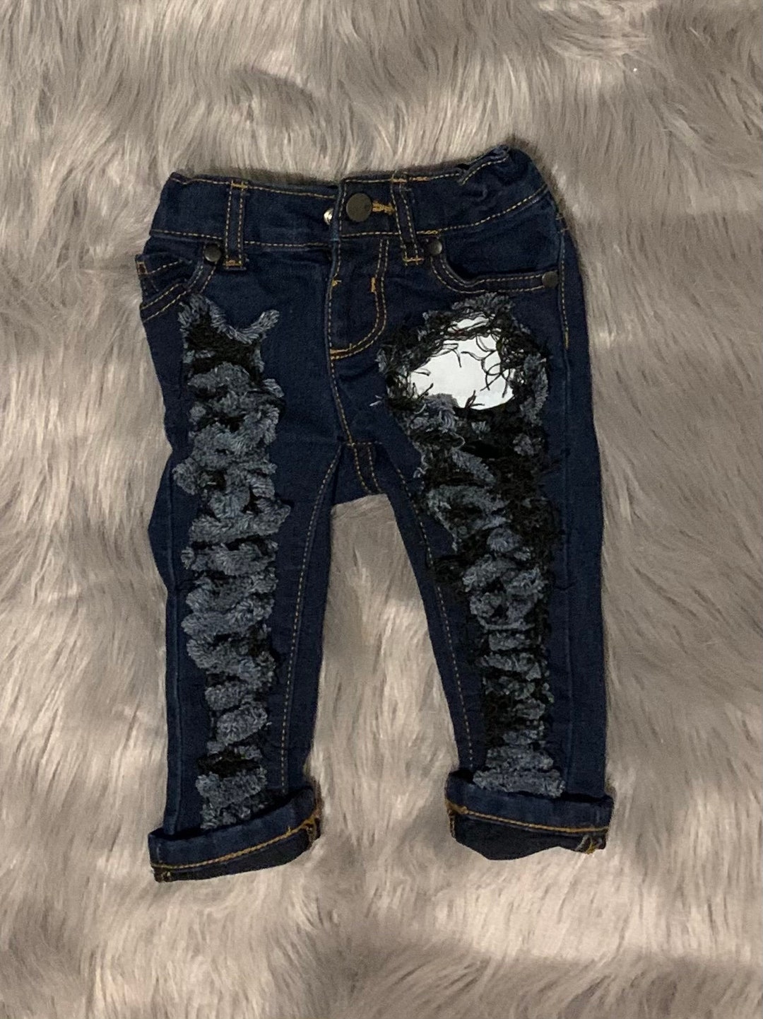 Distressed Denim - Etsy