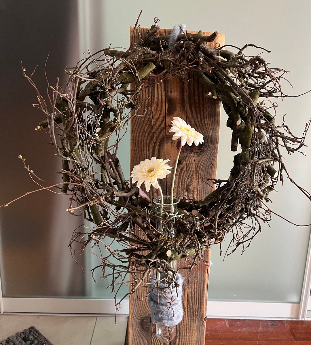 Natural Wreath Drilled With Test Tube/long Durability/unique - Etsy