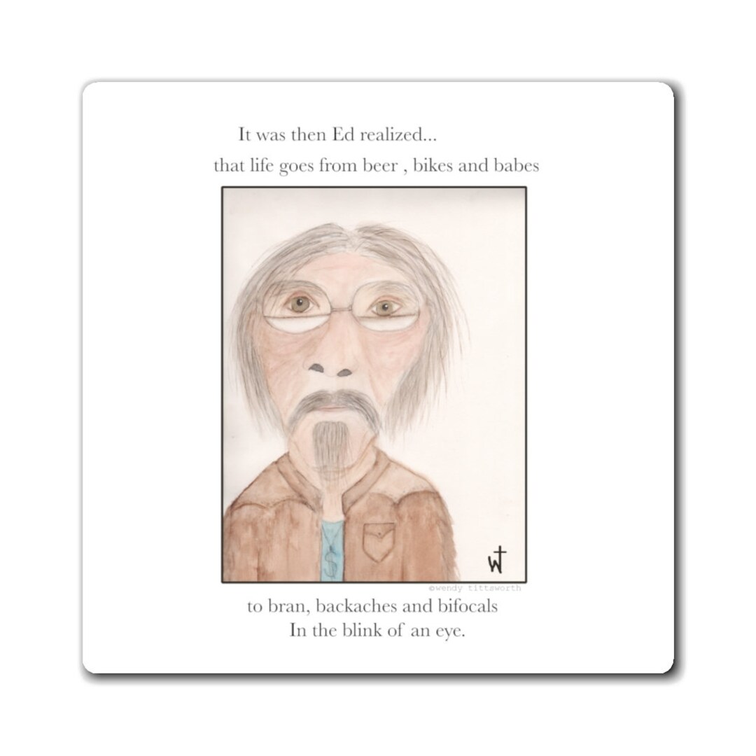 Funny Old Age Magnet Great for Mom or Dad Birthday or Retirement ...
