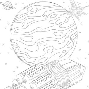 40 Space Themed Coloring Pages | Astronaut, Galaxy, Spaceship, Planets ...