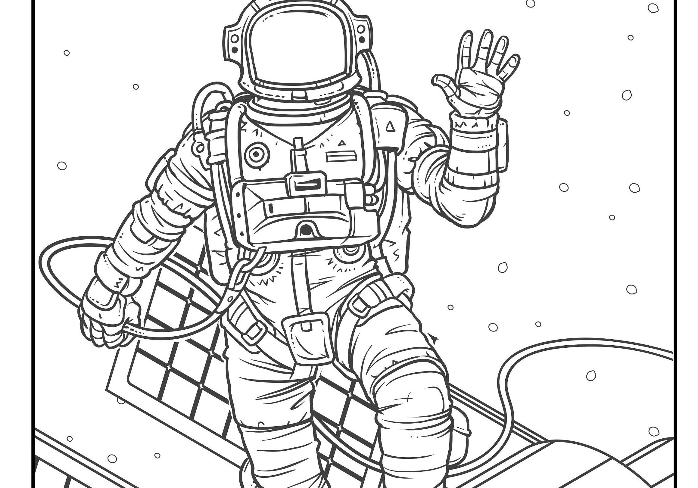 40 Space Themed Coloring Pages Astronaut, Galaxy, Spaceship, Planets ...