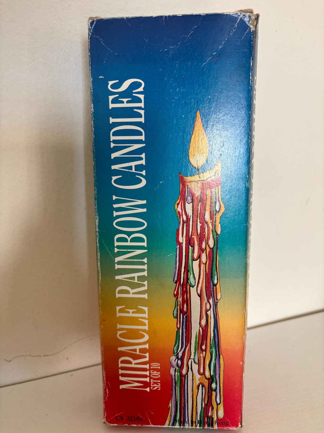 Vintage Miracle Rainbow Drip Candles 70s Hong Kong Taper Art - Etsy